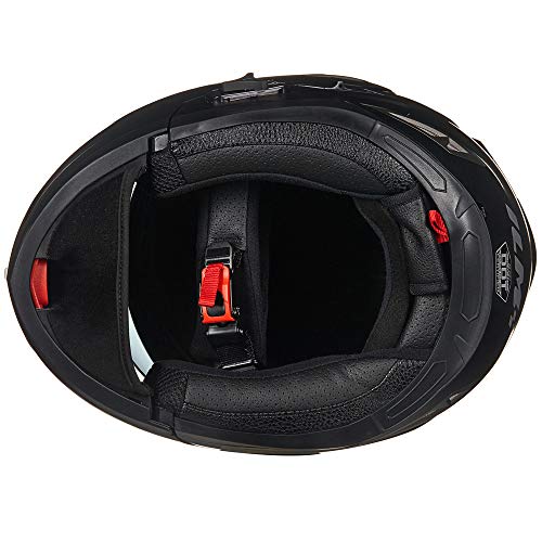 ILM Bluetooth Integrated Modular Flip up Full Face Motorcycle Helmet Sun Shield Mp3 Intercom Model 953 (L, Matte Black)