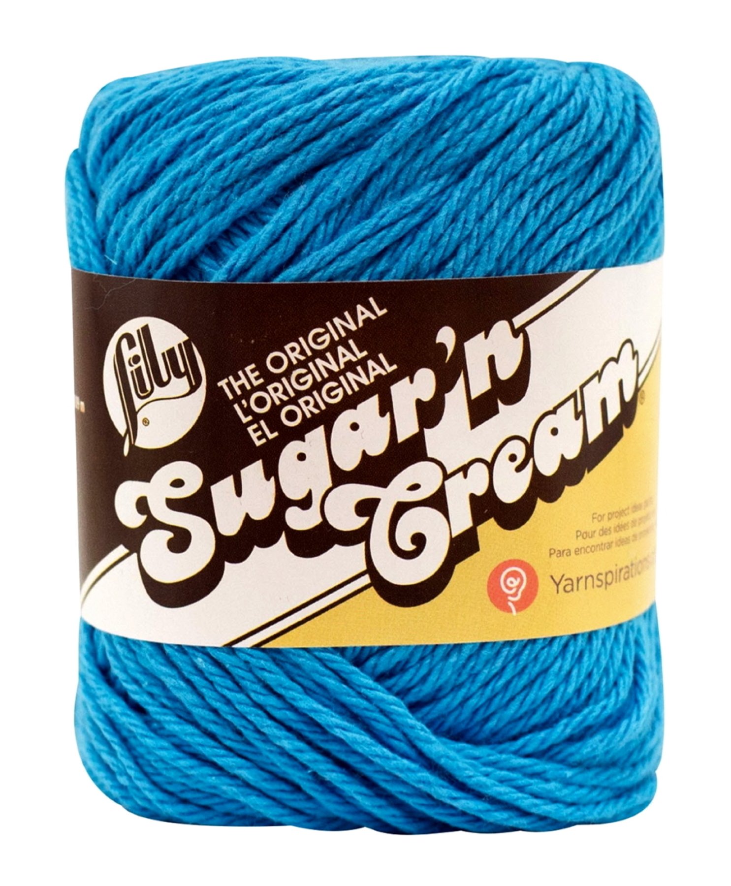 Lily Sugar'n Cream Yarn - Solids-Hot Blue,2-Pack