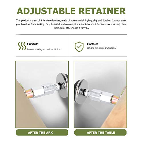 BESPORTBLE Daybed Frame 4pcs Bed Frame Anti- Shake Tools Adjustable Threaded Bedside Fixer Headboards Loosening Tools Set Bed Support Anti- Shake Fixer for Room Wall 65mm- 92mm Adjustable Bed Frames