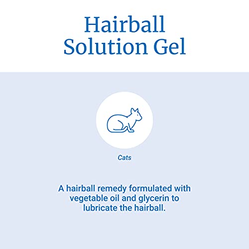 PetAg Hairball Solution Gel Supplement for Cats - Hairball Remedy for Cats - 3.5 oz - 2 Pack