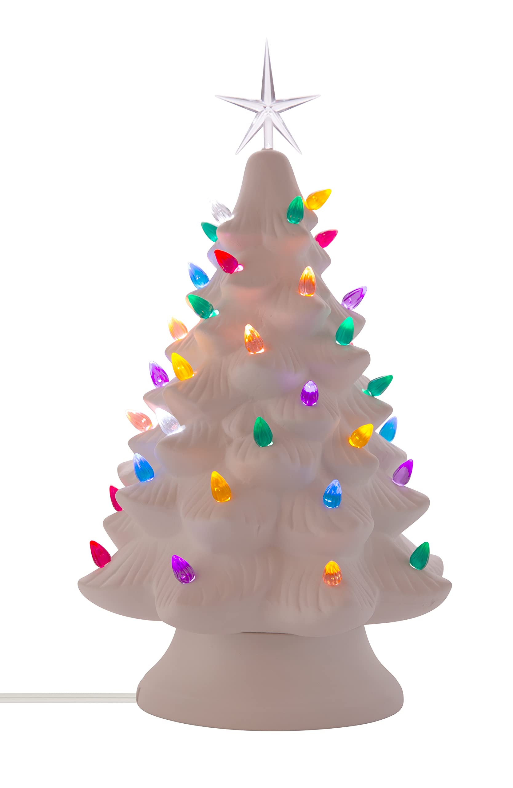 Creative Hobbies Ceramic Christmas Tree Replacement Lights, Medium Twist Light Ornaments, Multi Colors, 144 Piece Pack