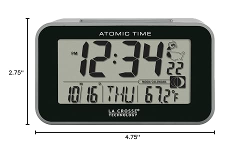 La Crosse Technology 617-1270 Atomic LCD Alarm Clock