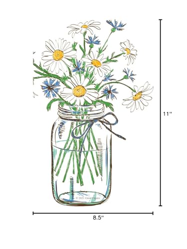 SamuelIStamper Great Papers! Mason Daisies Letterhead Stationery, 8.5" x 11", 80 count, Inkjet and Laser Printer Compatible (2020147)"