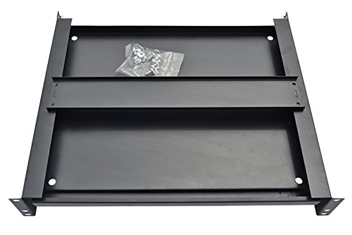 Sysracks Pack 2 PCS X 2U Rack Mount Adjustable Pull-Out Sliding Keyboard Mouse Shelf Tray