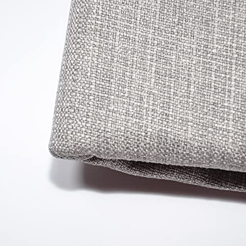 Yutong Fabric by The Yard and 9OZ-100% Polyester Upholstery Sewing Fabrics-Solid Grey Pattern