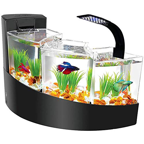 Seven Master Aquarium Clip-On LED Light Clamp Fish Tank Light (Black)