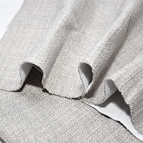 Yutong Fabric by The Yard and 9OZ-100% Polyester Upholstery Sewing Fabrics-Solid Grey Pattern
