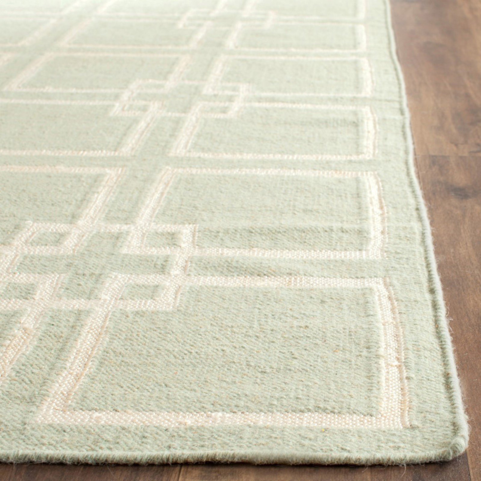 MARTHA STEWART x SAFAVIEH MSR1151C Square, Dance Wool & Silk Area Rug, 8' x 10', Cement Gray