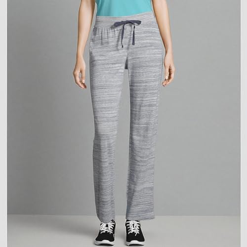 Hanes Women's French Terry Pant, Navy Space Dye, Small