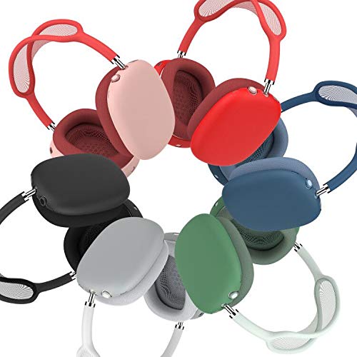 Earpads Cushions Protectors Cover Case,Soft Silicone Ear Pads Cup Compatible with AirPods Max Headphones (Green)