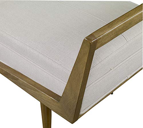 AR Lighting Waylon Modern Ivory Bench
