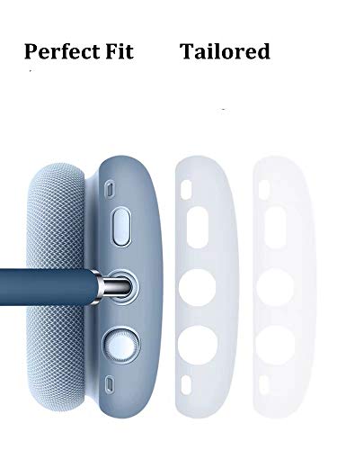 Earpads Cushions Protectors Cover Case,Soft Silicone Ear Pads Cup Compatible with AirPods Max Headphones (Green)