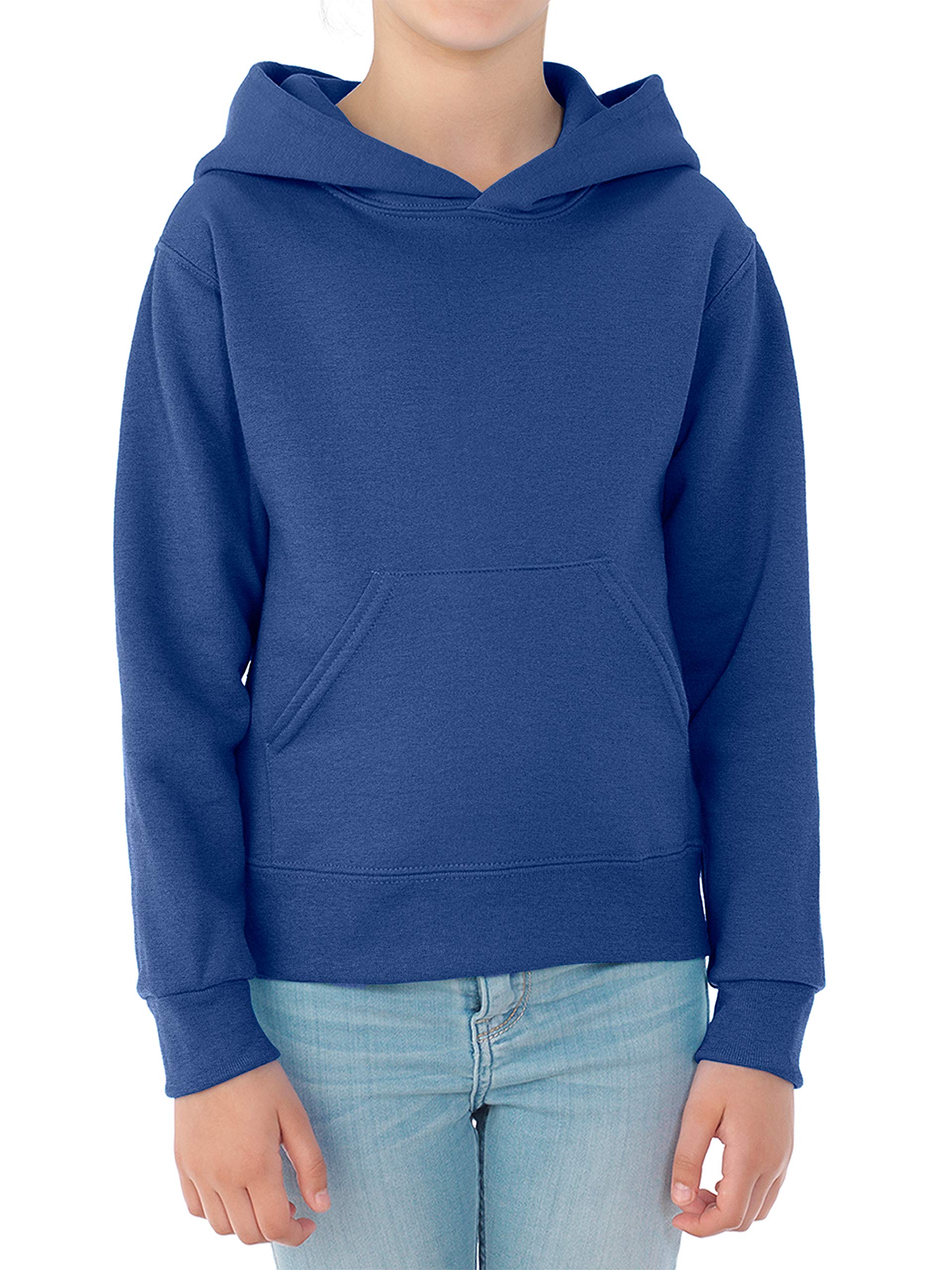Jerzees boys Fleece Sweatshirts, Hoodies & Sweatpants Hooded Sweatshirt, Hoodie - Heather Blue, Medium US