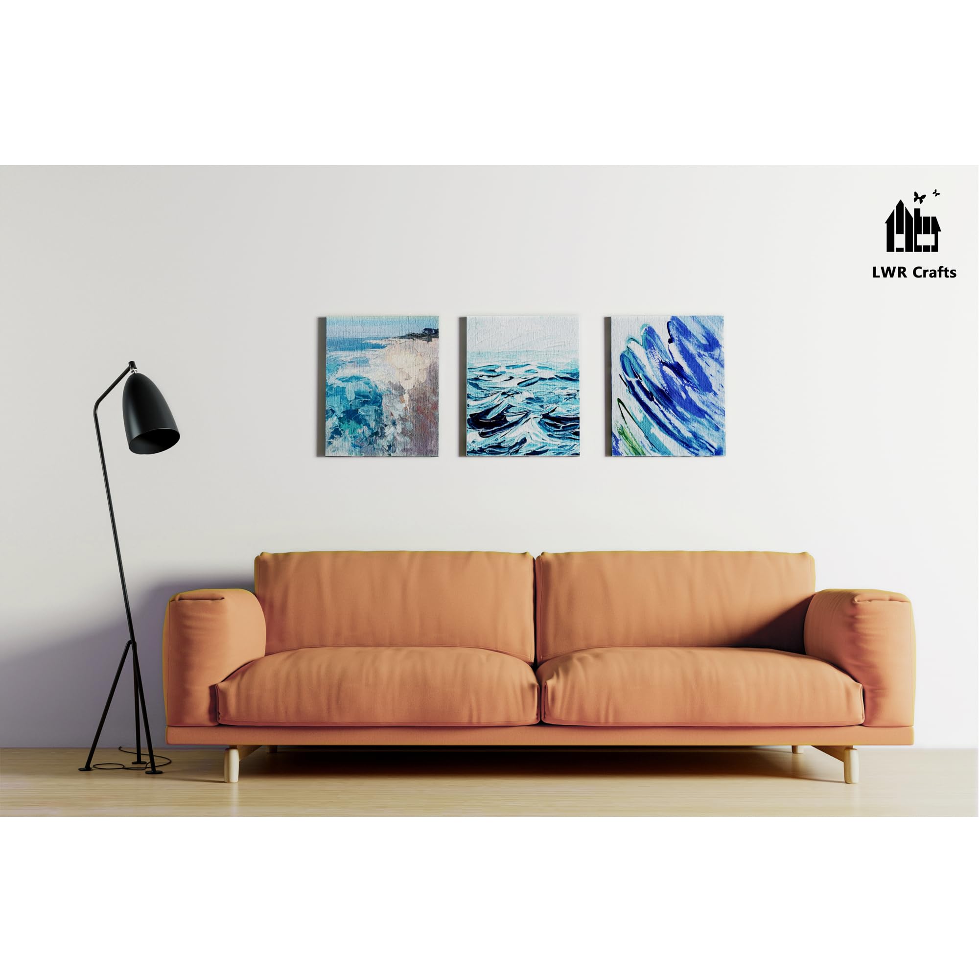 LWR CRAFTS Stretched Canvas 5" X 7" Pack of 6