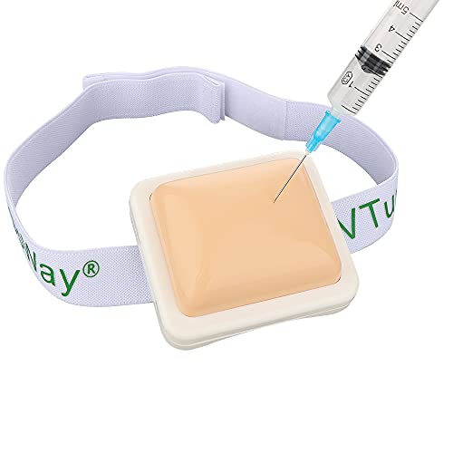 8 Pack Injection Pad-Plastic Intramuscular, Injection Training Pad for Nurse, Medical Students Training Practice Pad
