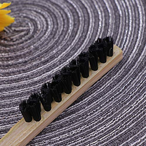 TEHAUX 3pcs Bird Cage Cleaning Brush, Wooden Long Handle Parakeet Cage Cleaner Bird Cleaning Supplies （ Random Color ）