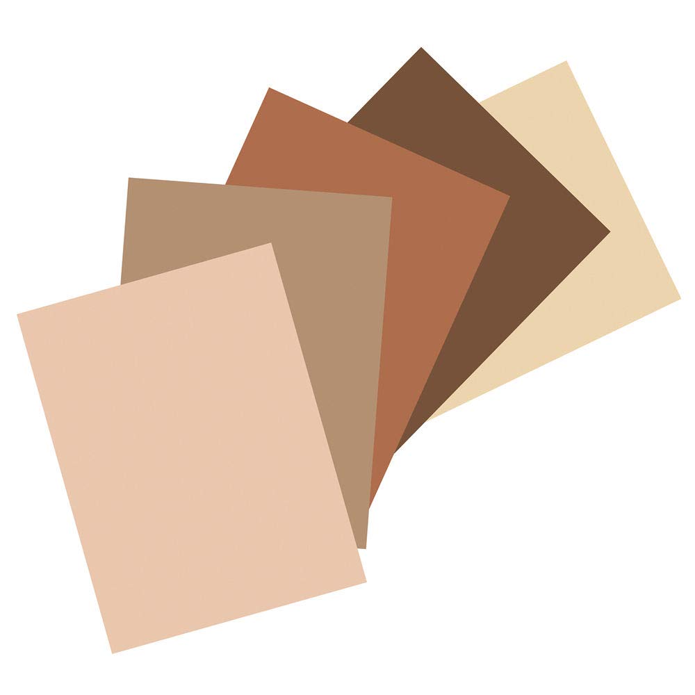Pacon, 9509, Multicultural Construction Paper, 9 inch x12 inch, 5 Assorted Colors, 50 Sheets/Pack, Sold As 3 Pack, Total 150 Sheets