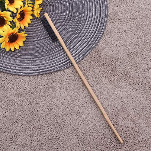 TEHAUX 3pcs Bird Cage Cleaning Brush, Wooden Long Handle Parakeet Cage Cleaner Bird Cleaning Supplies （ Random Color ）