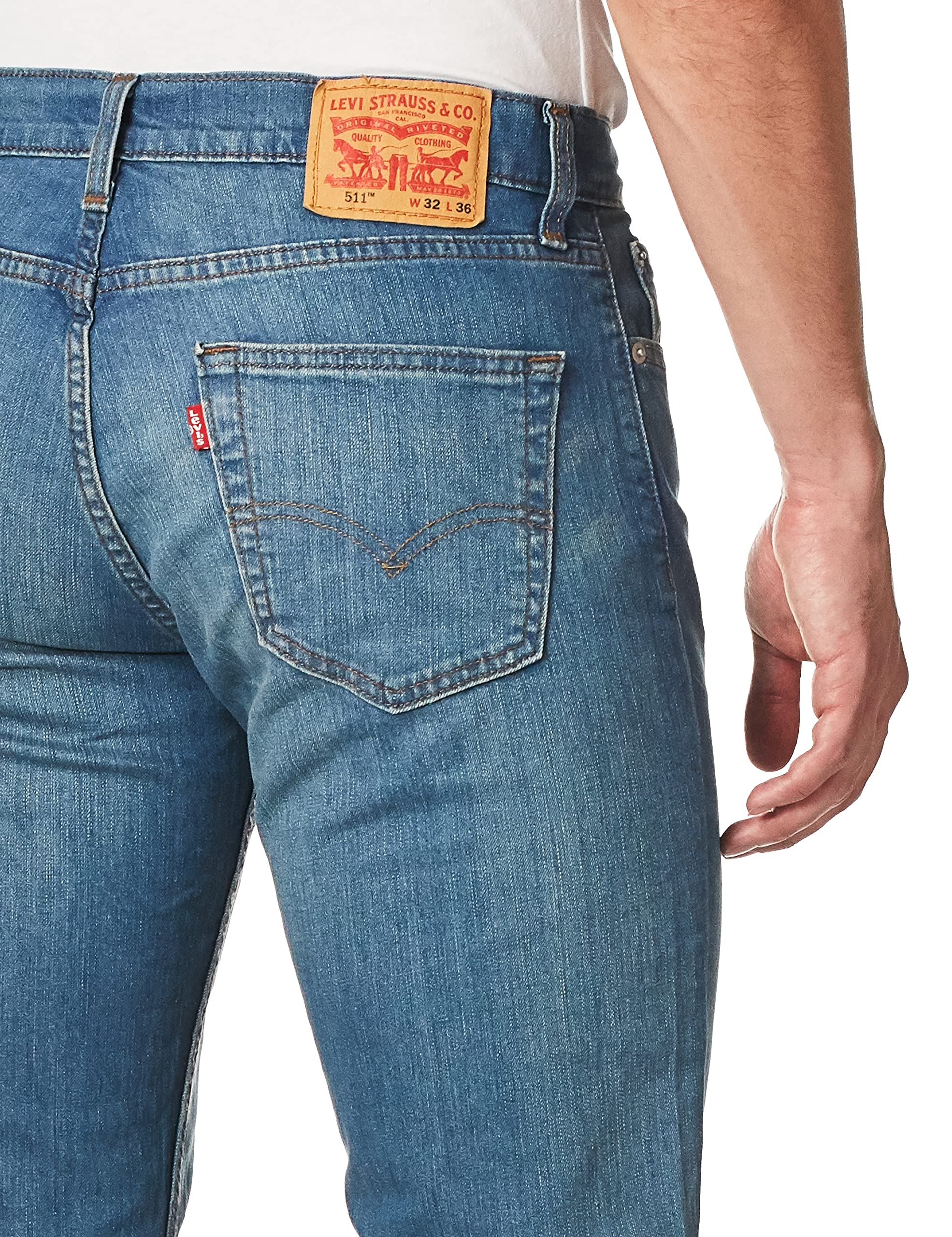 Levi's Men's 511 Slim Fit Jeans (Also Available in Big & Tall), Throttle-Stretch, 32W x 32L