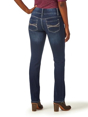 Riders by Lee Indigo Women's Pull-On Waist Smoother Straight-Leg Jean,Polar Drift,10