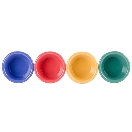 G.E.T. Enterprises Mix Pack of 4 Mardi Gras Colors 2 oz. Ramekin, Break Resistant Dishwasher Safe Melamine Plastic, Ramekins Collection S-620-MIX (Pack of 12)