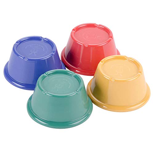 G.E.T. Enterprises Mix Pack of 4 Mardi Gras Colors 2 oz. Ramekin, Break Resistant Dishwasher Safe Melamine Plastic, Ramekins Collection S-620-MIX (Pack of 12)