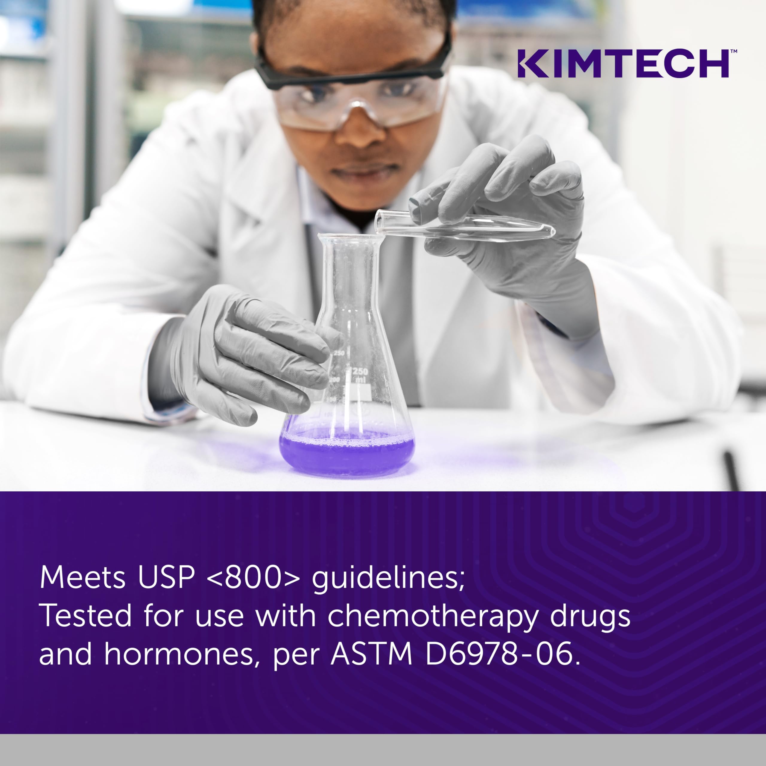 Kimtech™ Sterling Nitrile-Xtra™ Exam Gloves (53139), 3.5 Mil, Ambidextrous, 12", M (100 Gloves/Box)