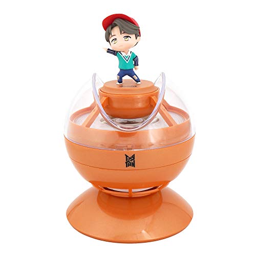 BTS TinyTAN Jimin Air Purifier e-Nano Film Filter with Real-Time Diagnosis 4-Stage LED for Allergies and Pets, Odor and Dust Eliminator for Home Office Desk