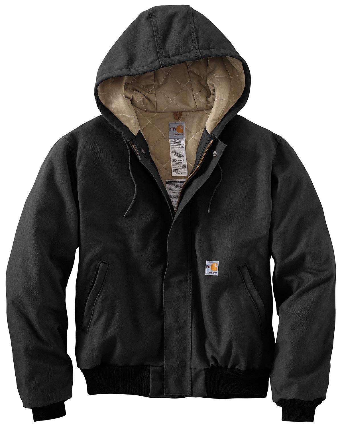 Carhartt mens Flame Resistant Duck Active Jacket (Big & Tall) work utility pants, Black, X-Large Big Tall US