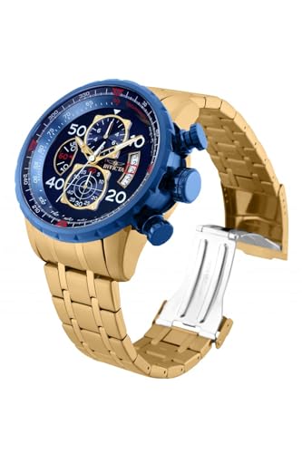 Invicta Men's 19173 Aviator Analog Display Japanese Quartz Gold Watch