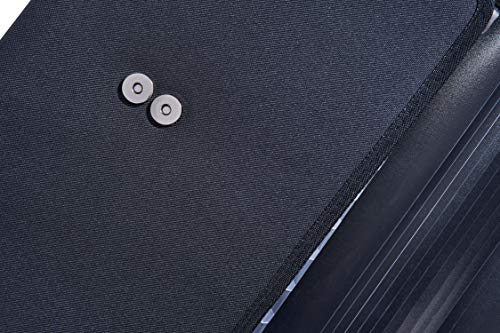It's Academic Accordion File Organizer, Black Fabric, Notepad Included, 500 Sheet Capacity, 11 x 14 (98778-6D)