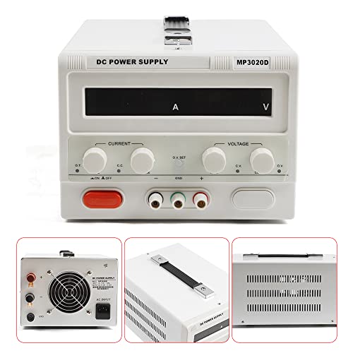DNYSYSJ Adjustable DC Regulated Power-30V 20A DC Power Supply Supply Variable-Regulated DC Bench Power Supply with LED Display