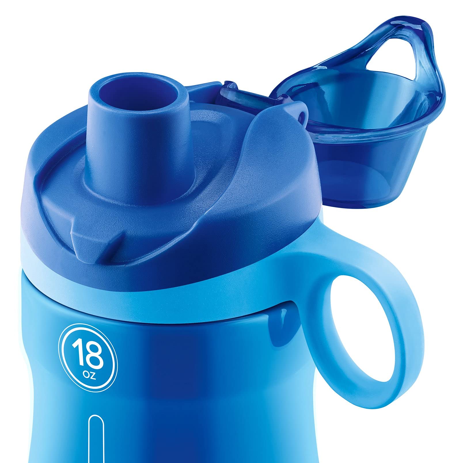 Pogo BPA-Free Tritan Plastic Water Bottle with Chug Lid, 18 Oz, Blue
