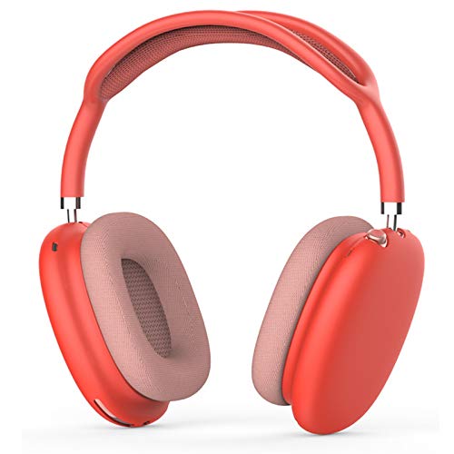 Youkei Compatible with Airpods Max Case Cover, Silicone Skin Cover Replacement Protective Earcup Protectors Pods Ear Cushions Compatible with Airpods Max (Red)