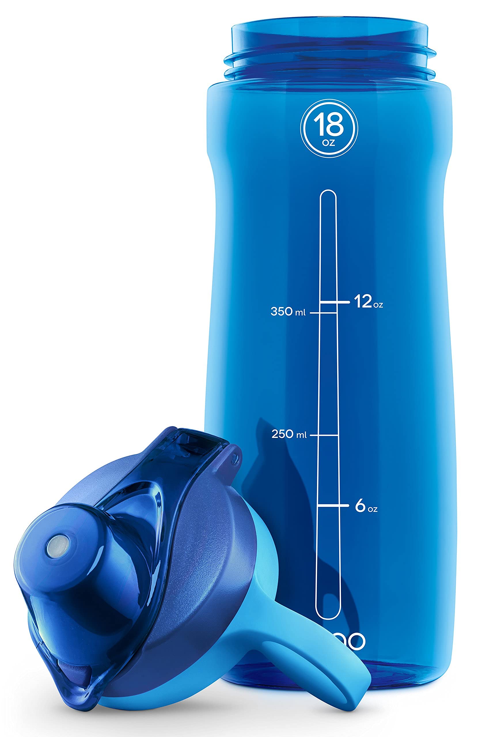 Pogo BPA-Free Tritan Plastic Water Bottle with Chug Lid, 18 Oz, Blue