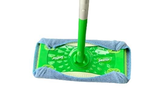 Synonymous compatible reusable Swiffer pads for use with Swiffer Sweeper and Swiffer Bissell Steamboost - replacement for wet Swiffer pads and Swiffer dry pads (6 pack compatible Swiffer mop pads)
