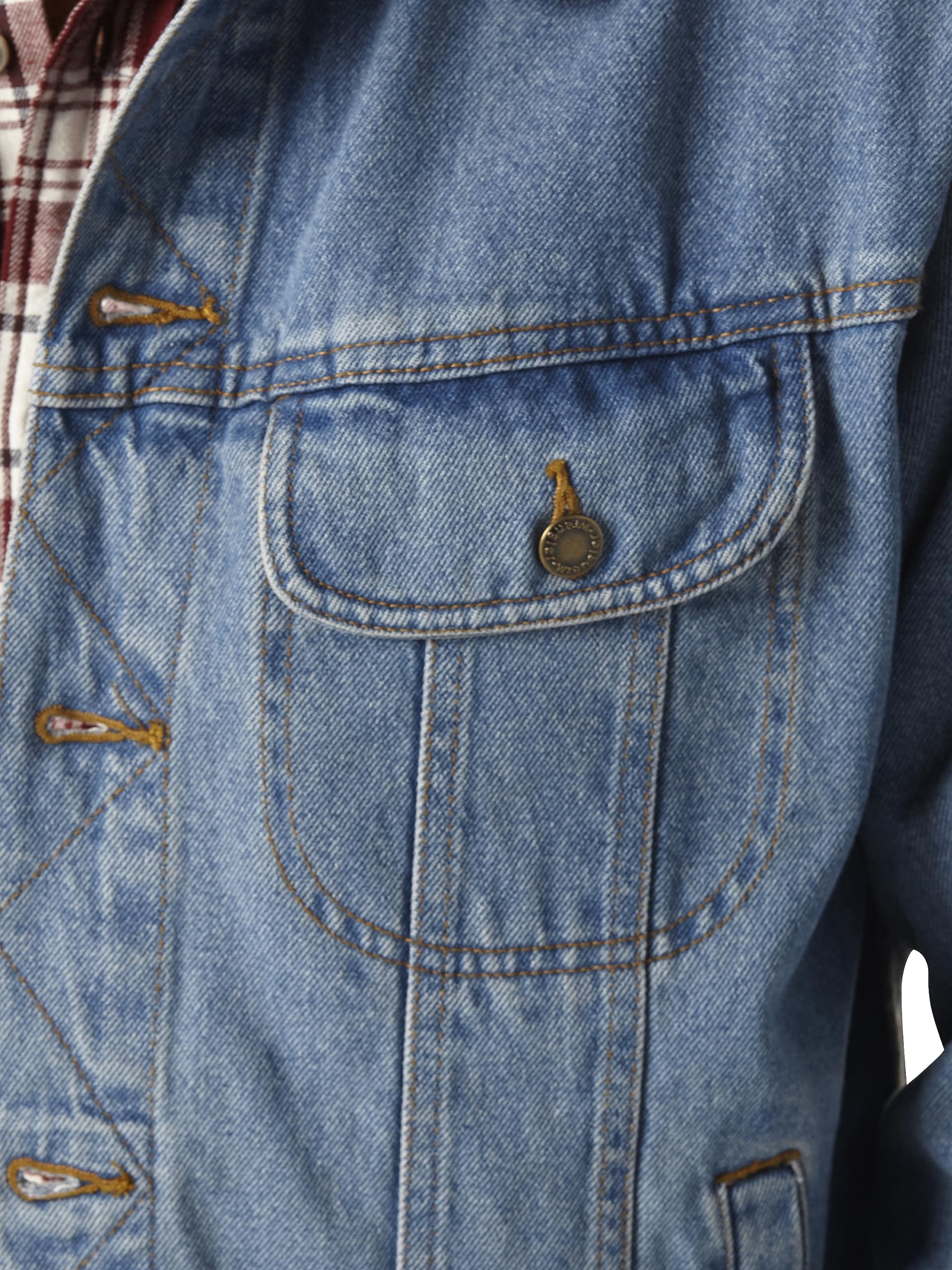 Wrangler mens Rugged Wear Unlined Denim Jacket, Vintage Indigo, 4X-Large US