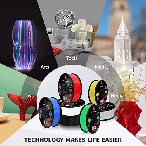 1Kg PLA Black Filament 3D Printer Filament/Consumables,PLA Filament 1.75mm,Dimensional Accuracy+/- 0.02 mm,1 kg(2.2lbs)/Spool (1pack)
