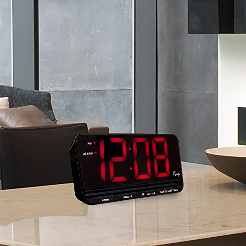 Equity 30401 3" Red LED Electric Alarm Clock, X-Large