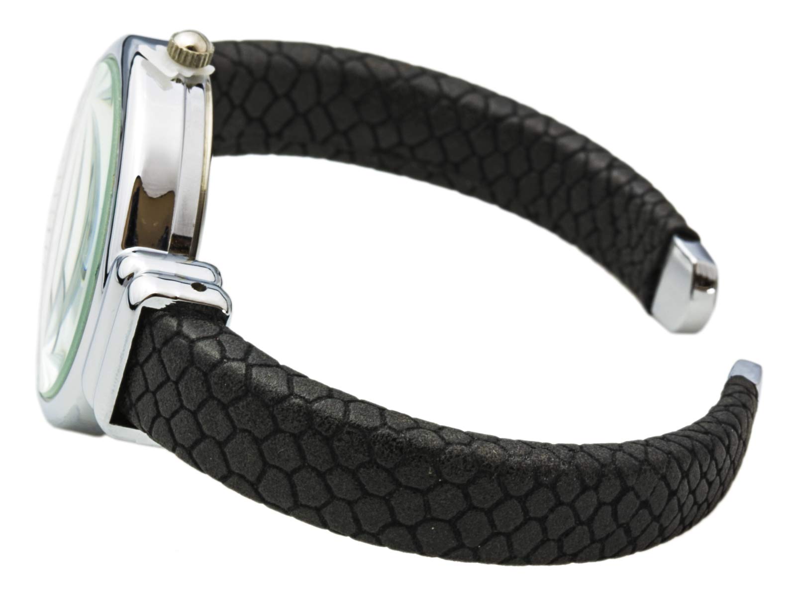 NYKKOLA Classic Small Face Crystal Bracelet Watches Snake Style Band Slim Case Women's Bangle Cuff Watch Quartz Wristwatch