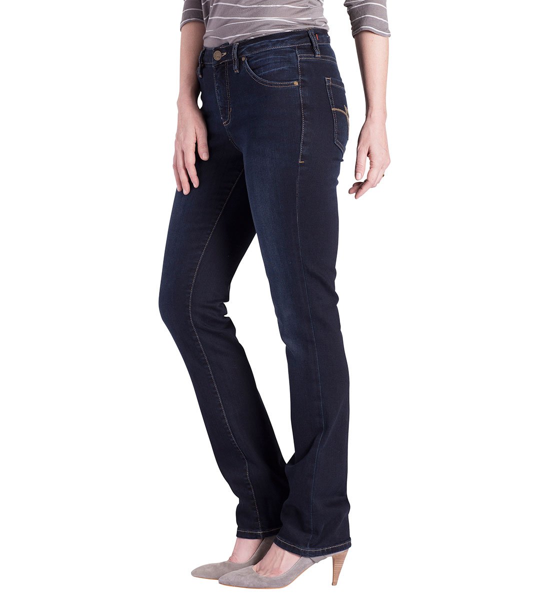 Jag Jeans Women's Portia Straight Jean, Indigo, 8