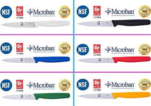 Paring Knives Set – Straight Paring Knife Set of 6 – Stainless Steel Kitchen Paring Knives – Small Kitchen Knives for Slicing, Dicing, Chopping, Meal Prep – 4-inch Blade Sharp Paring Knives