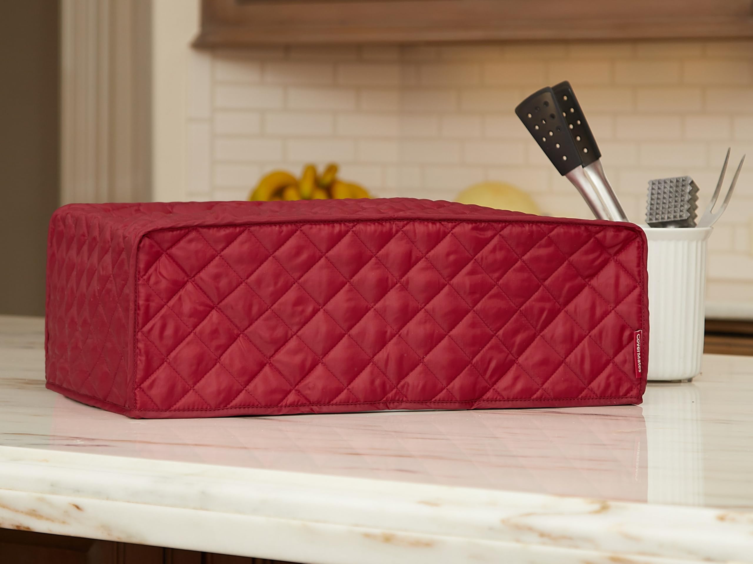 Covermates Keepsakes – Griddle Cover – Dust Protection - Stain Resistant - Washable – Appliance Cover, Red