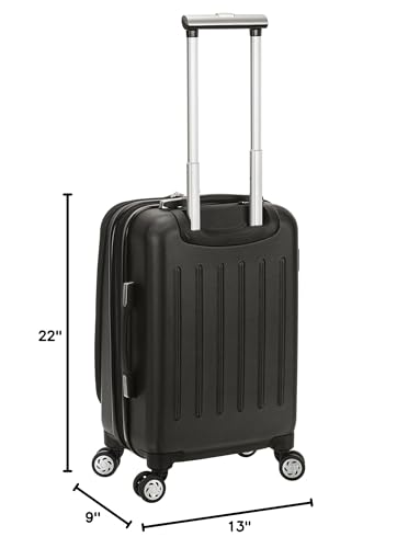 Rockland Titan Hardside Spinner Luggage, Black, Carry-On 19-Inch