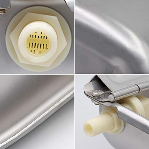 NC Automatic Horse Waterer Trough Stainless Steel Water Bowl for Horses Dogs Livestock Cattle Pig Goat Pet Automatic Waterer with Float Valve