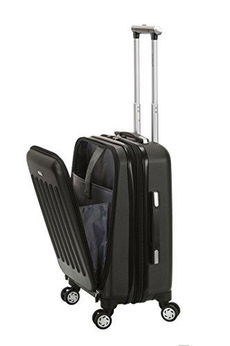 Rockland Titan Hardside Spinner Luggage, Black, Carry-On 19-Inch
