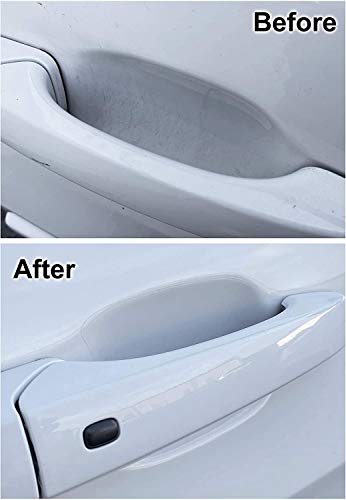 YelloPro Custom Fit Door Handle Cup 3M Anti Scratch Clear Bra Paint Protector Film for 2017 2018 2019 2020 2021 Jeep Grand Cherokee Laredo E Limited Trailhawk Overland Altitude 75th Anniv SUV