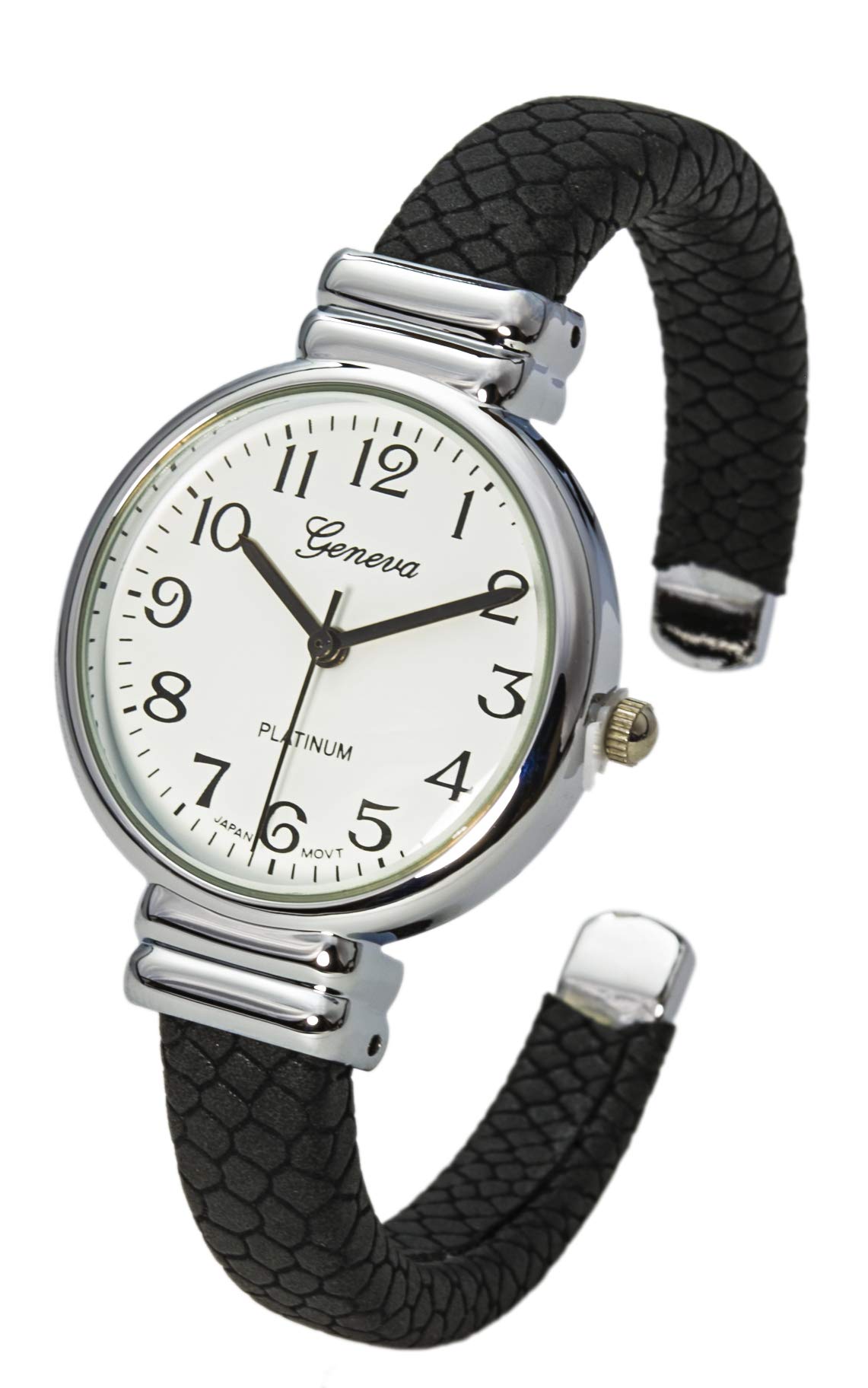 NYKKOLA Classic Small Face Crystal Bracelet Watches Snake Style Band Slim Case Women's Bangle Cuff Watch Quartz Wristwatch
