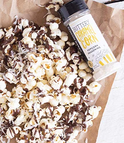 Gourmet Popcorn Seasoning Variety Pack, All Natural (6 Flavors) - Dill Pickle, White Cheddar, Kettle Corn, Caramel, Sriracha, Cracked Pepper Asiago