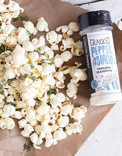 Gourmet Popcorn Seasoning Variety Pack, All Natural (6 Flavors) - Dill Pickle, White Cheddar, Kettle Corn, Caramel, Sriracha, Cracked Pepper Asiago